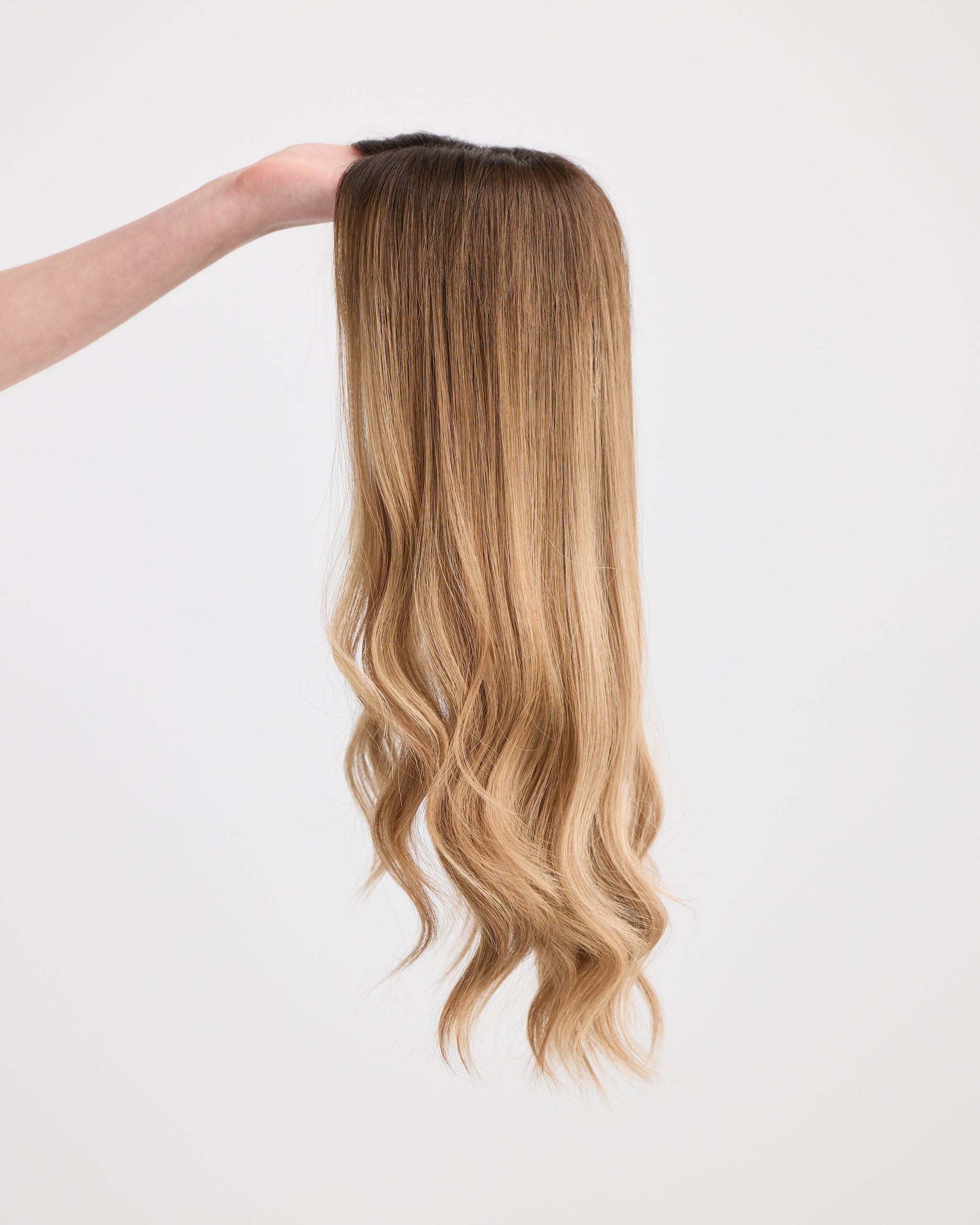 Burnt Honey Illusion Lace Topper | Warm Blonde Topper – Lusta Hair