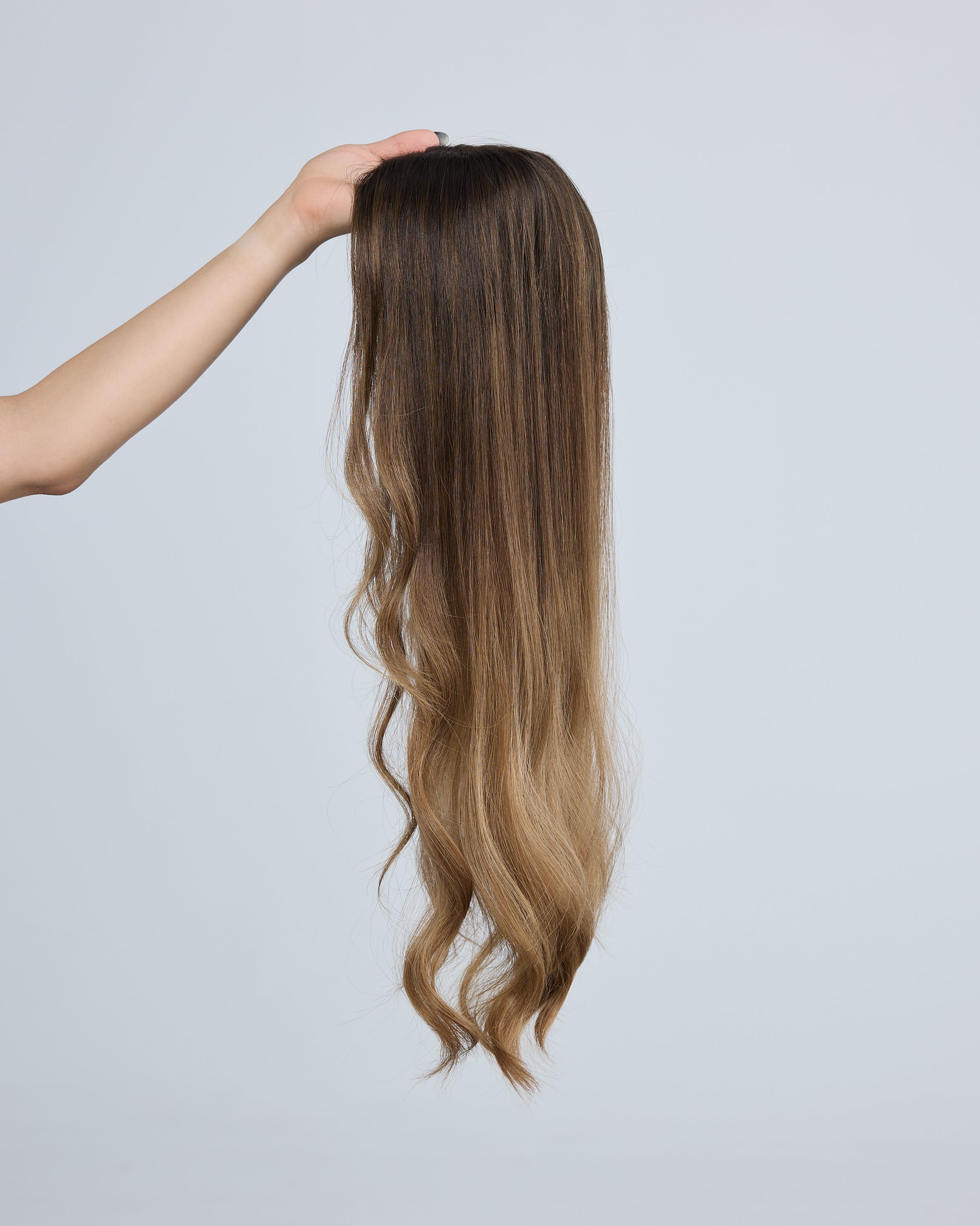 DEEP MOCHA TONE // LACE TOPPER // 24 INCHES // 7x7 CAP | Lusta