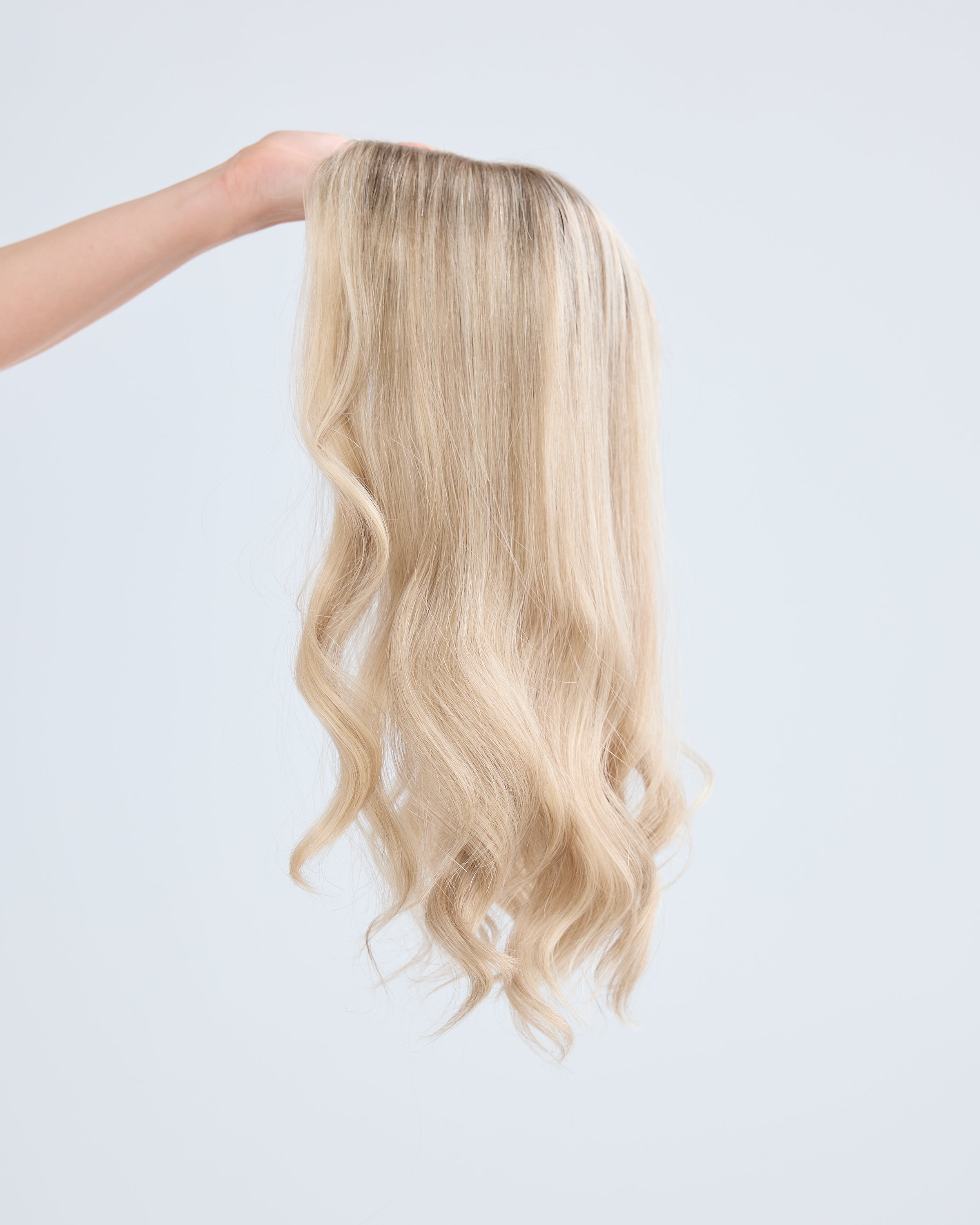 PALE GLOW // LACE TOPPER // 18 INCHES // 7x7 CAP | Lusta