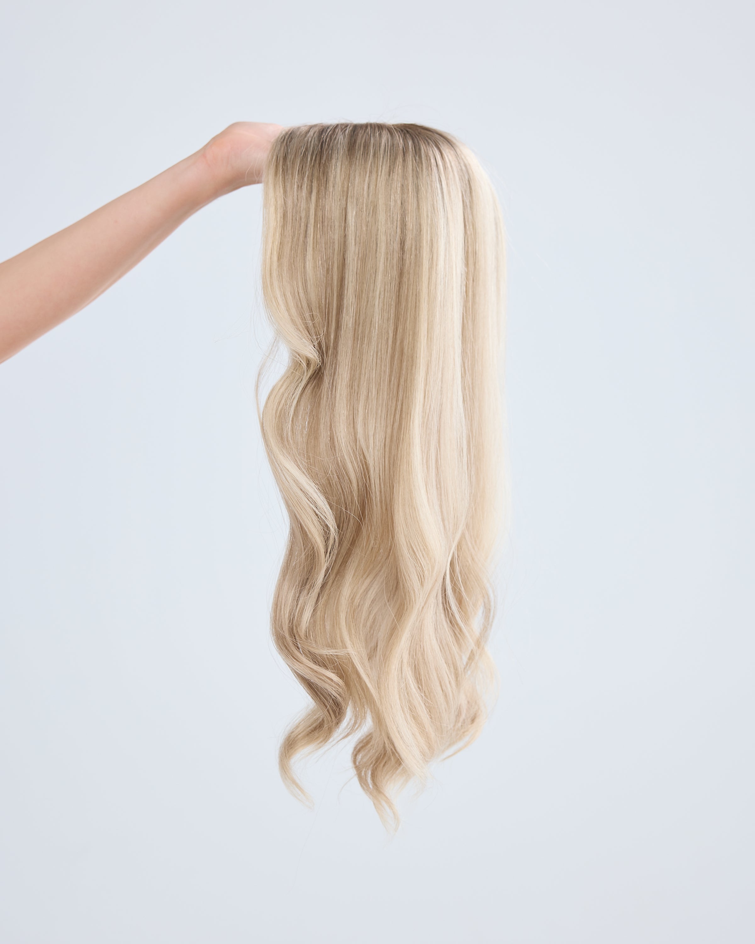 PALE GLOW // LACE TOPPER // 20 INCHES // 7x7 CAP | Lusta